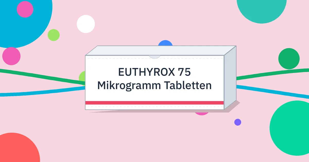 Symbolbild: Packung mit der Aufschrift EUTHYROX 75 Mikrogramm Tabletten (PZN 02754708) – Verfügbarkeit und Bezug in Apotheken in Frankfurt am Main
