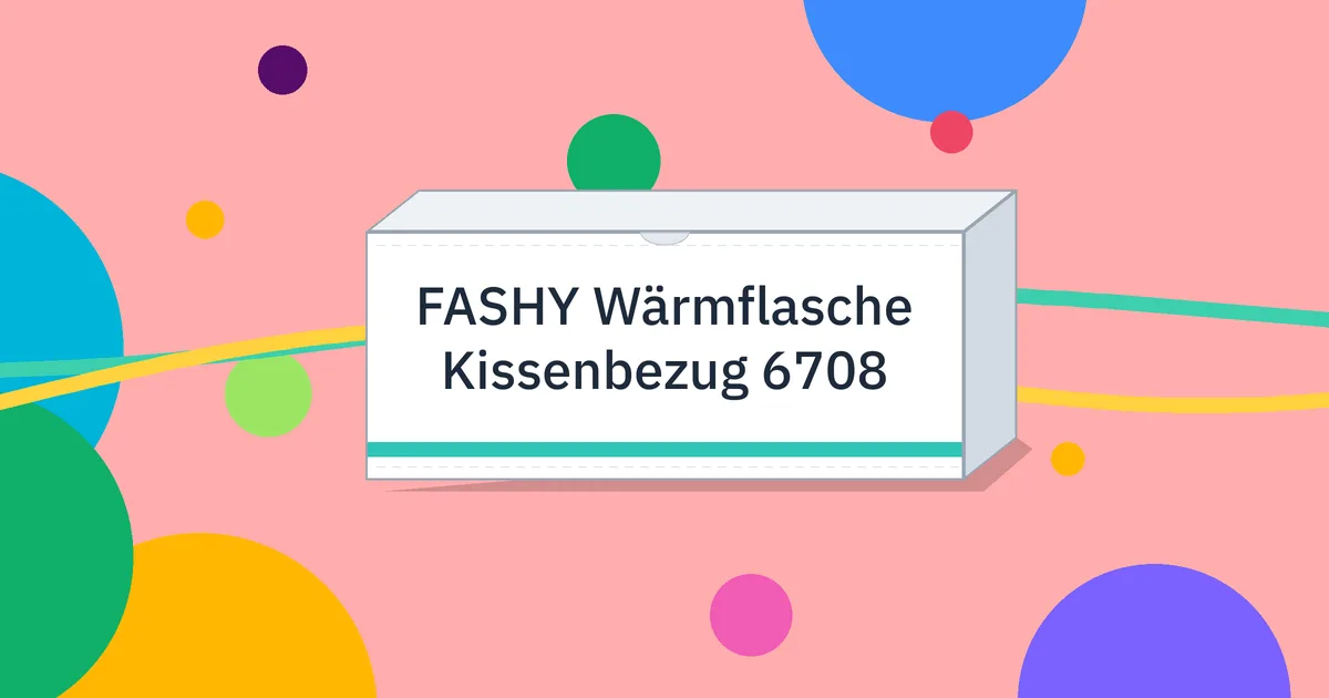 Symbolbild: Packung mit der Aufschrift FASHY Wärmflasche Kissenbezug 6708 (PZN 11130941) – Verfügbarkeit und Bezug in Apotheken in Frankfurt am Main