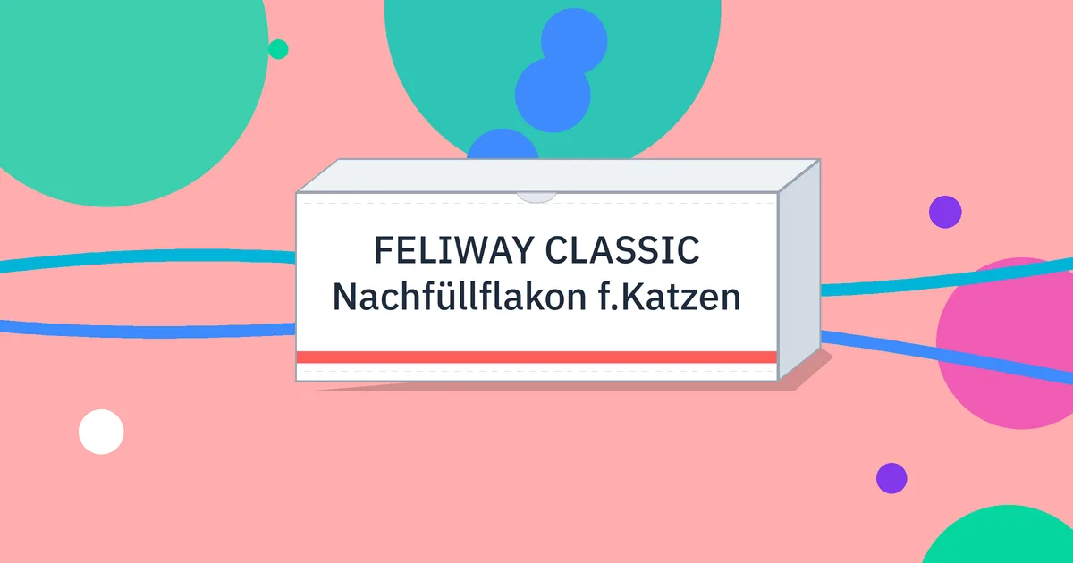 Symbolbild: Packung mit der Aufschrift FELIWAY CLASSIC Nachfüllflakon f.Katzen (PZN 17364031) – Verfügbarkeit und Bezug in Apotheken in Frankfurt am Main