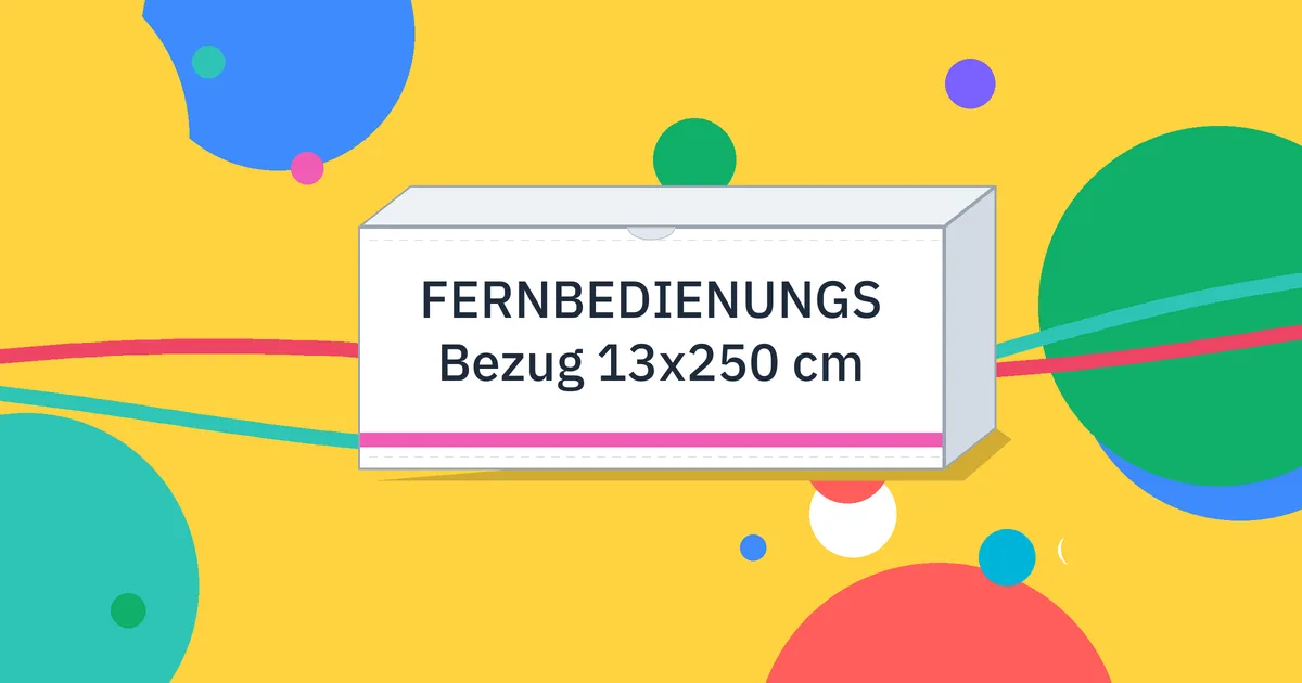 Symbolbild: Packung mit der Aufschrift FERNBEDIENUNGS Bezug 13x250 cm (PZN 07599000) – Verfügbarkeit und Bezug in Apotheken in Frankfurt am Main