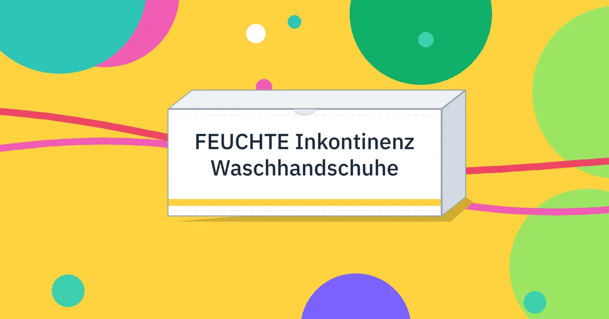 Symbolbild: Packung mit der Aufschrift FEUCHTE Inkontinenz Waschhandschuhe (PZN 12675826) – Verfügbarkeit und Bezug in Apotheken in Frankfurt am Main