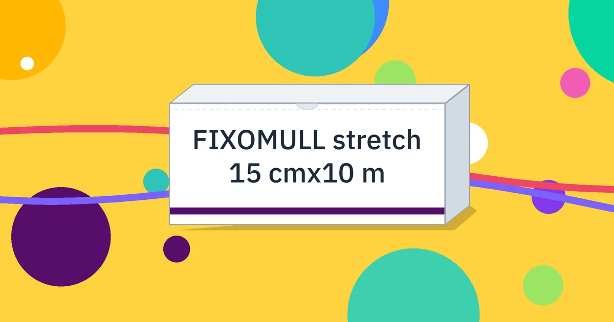 Symbolbild: Packung mit der Aufschrift FIXOMULL stretch 15 cmx10 m (PZN 16752676) – Verfügbarkeit und Bezug in Apotheken in Frankfurt am Main