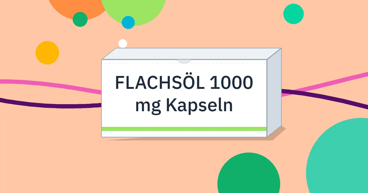 Symbolbild: Packung mit der Aufschrift FLACHSÖL 1000 mg Kapseln (PZN 09190373) – Verfügbarkeit und Bezug in Apotheken in Frankfurt am Main