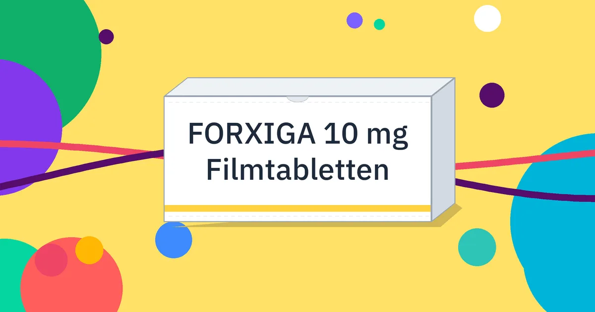 Symbolbild: Packung mit der Aufschrift FORXIGA 10 mg Filmtabletten (PZN 19533638) – Verfügbarkeit und Bezug in Apotheken in Frankfurt am Main