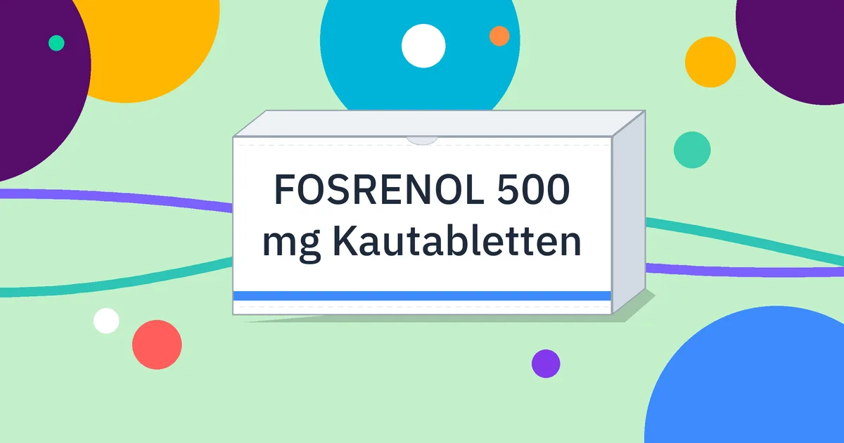 Symbolbild: Packung mit der Aufschrift FOSRENOL 500 mg Kautabletten (PZN 15530330) – Verfügbarkeit und Bezug in Apotheken in Frankfurt am Main
