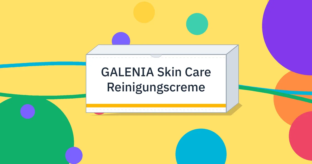 Symbolbild: Packung mit der Aufschrift GALENIA Skin Care Reinigungscreme (PZN 10836113) – Verfügbarkeit und Bezug in Apotheken in Frankfurt am Main