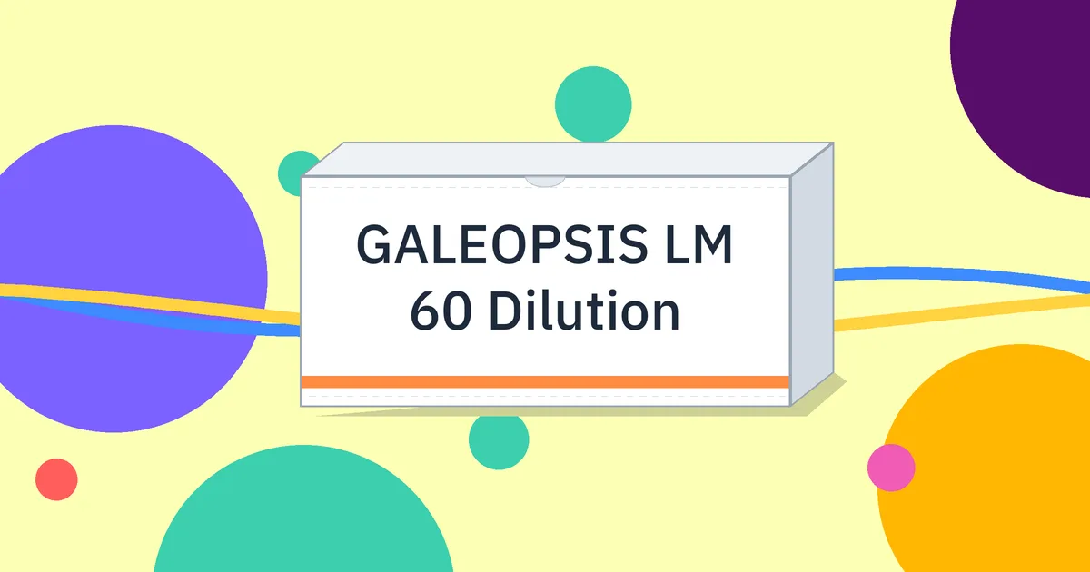 Symbolbild: Packung mit der Aufschrift GALEOPSIS LM 60 Dilution (PZN 13496468) – Verfügbarkeit und Bezug in Apotheken in Frankfurt am Main
