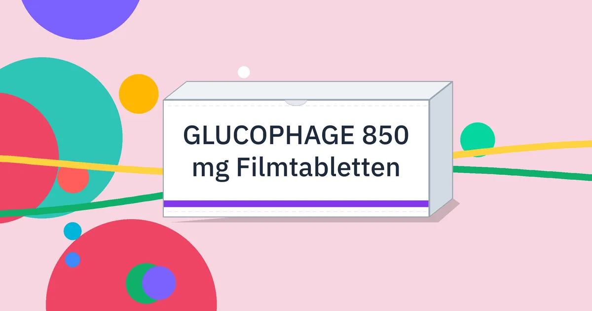 Symbolbild: Packung mit der Aufschrift GLUCOPHAGE 850 mg Filmtabletten (PZN 04024546) – Verfügbarkeit und Bezug in Apotheken in Frankfurt am Main