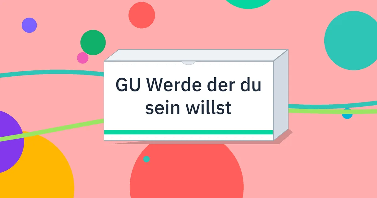 Symbolbild: Packung mit der Aufschrift GU Werde der du sein willst (PZN 11288777) – Verfügbarkeit und Bezug in Apotheken in Frankfurt am Main