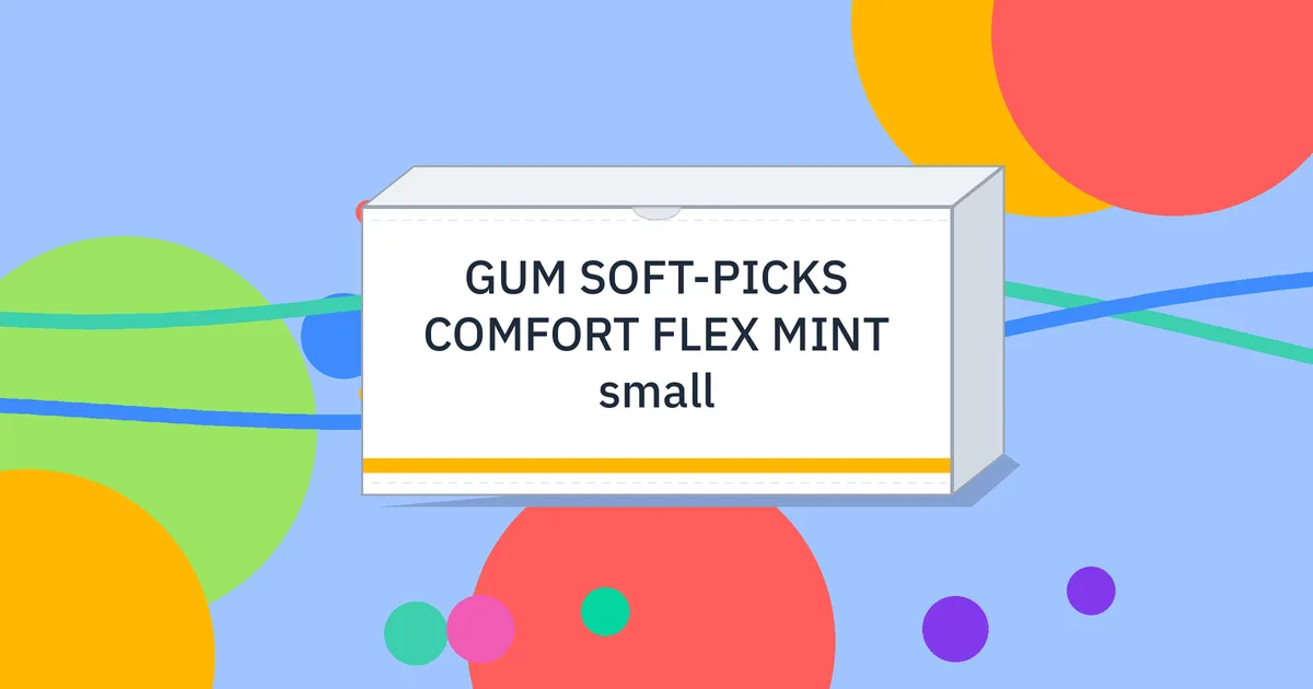 Symbolbild: Packung mit der Aufschrift GUM SOFT-PICKS COMFORT FLEX MINT small (PZN 18061812) – Verfügbarkeit und Bezug in Apotheken in Frankfurt am Main