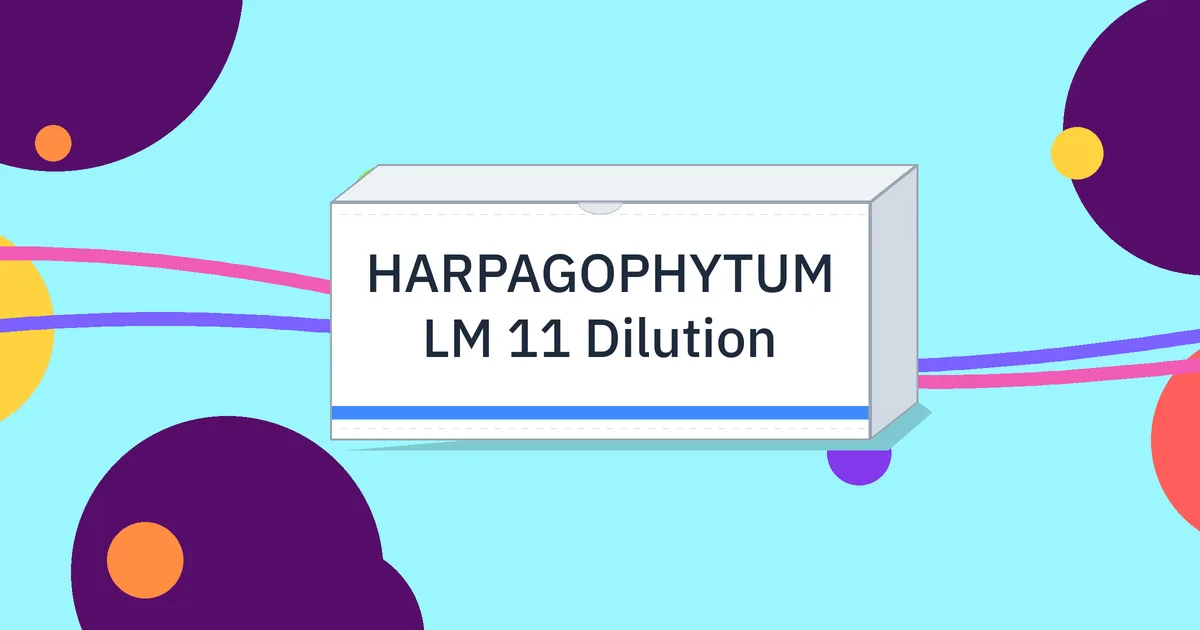 Symbolbild: Packung mit der Aufschrift HARPAGOPHYTUM LM 11 Dilution (PZN 13550682) – Verfügbarkeit und Bezug in Apotheken in Frankfurt am Main