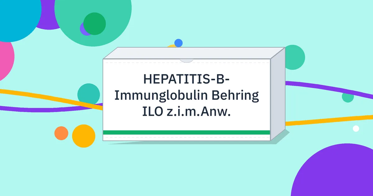 Symbolbild: Packung mit der Aufschrift HEPATITIS-B-Immunglobulin Behring ILO z.i.m.Anw. (PZN 00016461) – Verfügbarkeit und Bezug in Apotheken in Frankfurt am Main