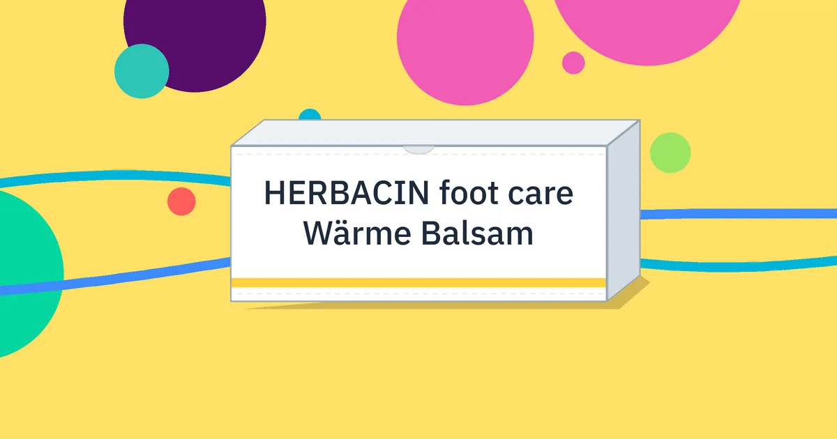Symbolbild: Packung mit der Aufschrift HERBACIN foot care Wärme Balsam (PZN 10527837) – Verfügbarkeit und Bezug in Apotheken in Frankfurt am Main
