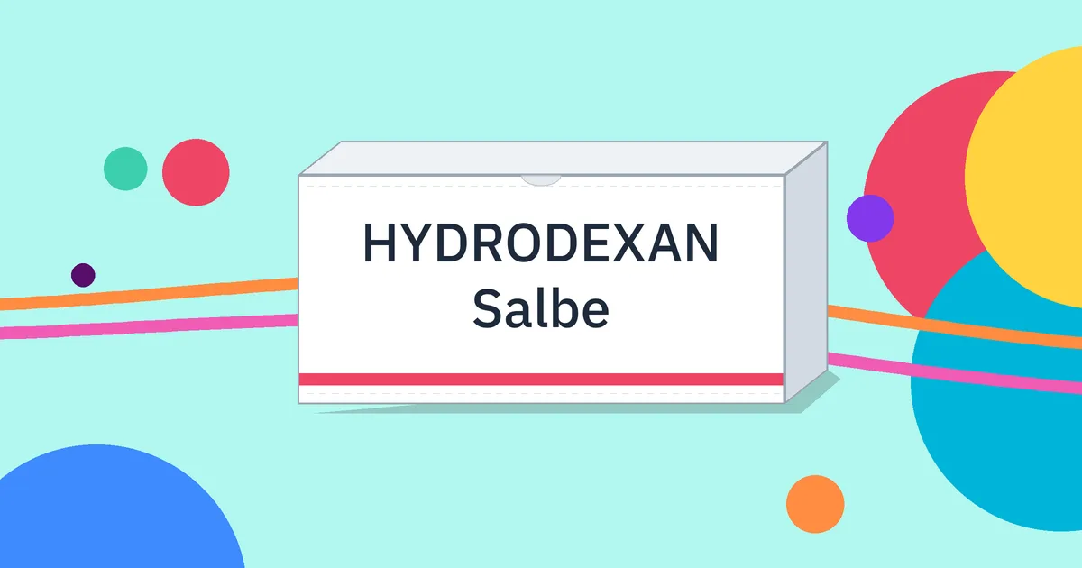 Symbolbild: Packung mit der Aufschrift HYDRODEXAN Salbe (PZN 04080007) – Verfügbarkeit und Bezug in Apotheken in Frankfurt am Main