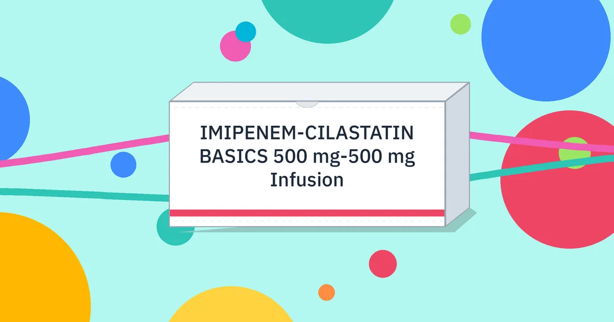 Symbolbild: Packung mit der Aufschrift IMIPENEM-CILASTATIN BASICS 500 mg-500 mg Infusion (PZN 10254523) – Verfügbarkeit und Bezug in Apotheken in Frankfurt am Main