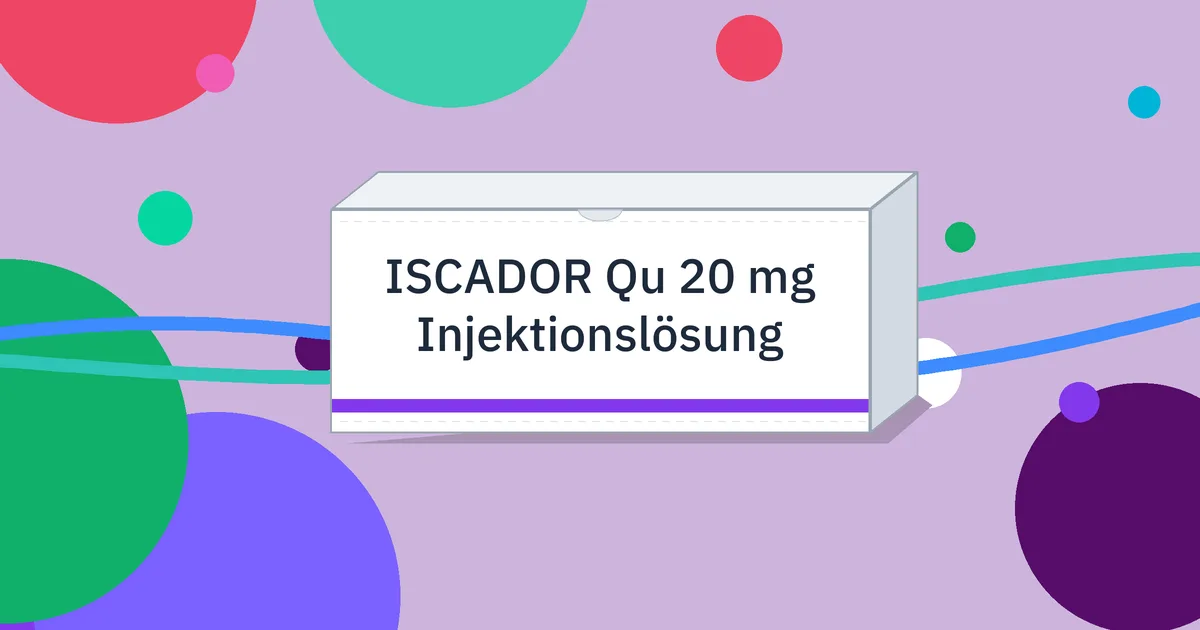 Symbolbild: Packung mit der Aufschrift ISCADOR Qu 20 mg Injektionslösung (PZN 01386042) – Verfügbarkeit und Bezug in Apotheken in Frankfurt am Main