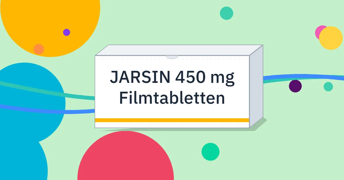 Symbolbild: Packung mit der Aufschrift JARSIN 450 mg Filmtabletten (PZN 11138799) – Verfügbarkeit und Bezug in Apotheken in Frankfurt am Main