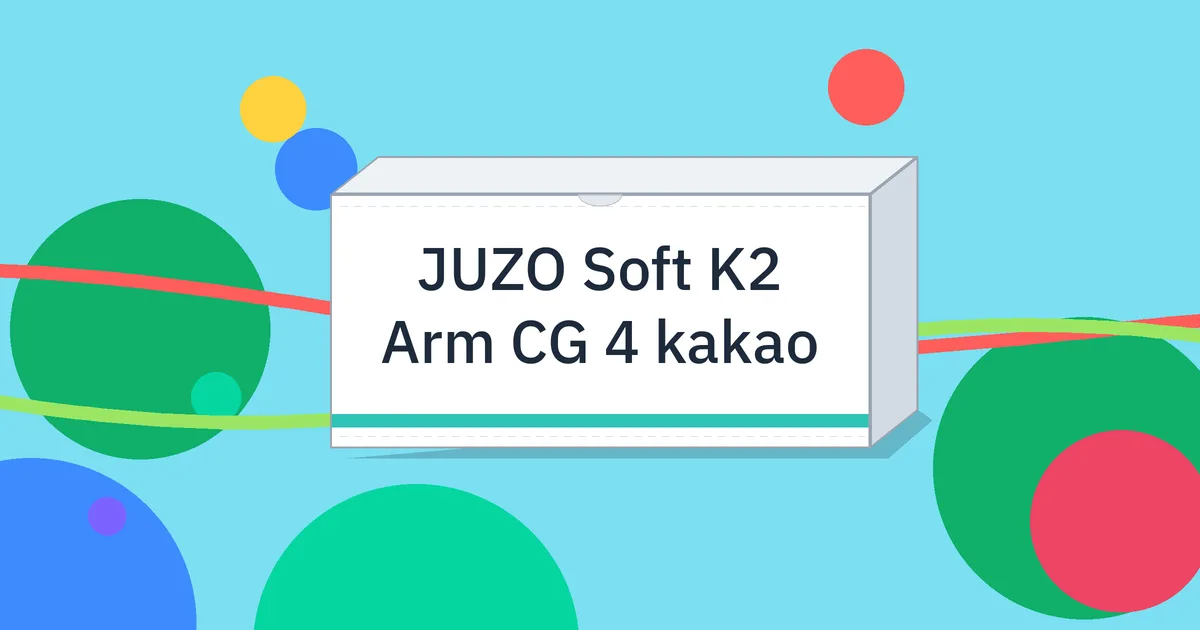 Symbolbild: Packung mit der Aufschrift JUZO Soft K2 Arm CG 4 kakao (PZN 15512361) – Verfügbarkeit und Bezug in Apotheken in Frankfurt am Main