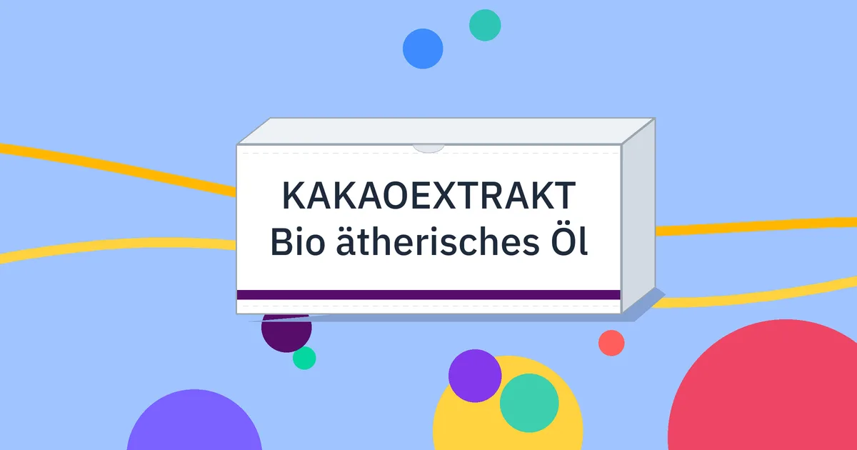 Symbolbild: Packung mit der Aufschrift KAKAOEXTRAKT Bio ätherisches Öl (PZN 04861147) – Verfügbarkeit und Bezug in Apotheken in Frankfurt am Main
