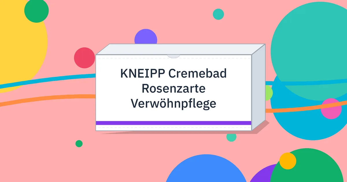 Symbolbild: Packung mit der Aufschrift KNEIPP Cremebad Rosenzarte Verwöhnpflege (PZN 19101666) – Verfügbarkeit und Bezug in Apotheken in Frankfurt am Main