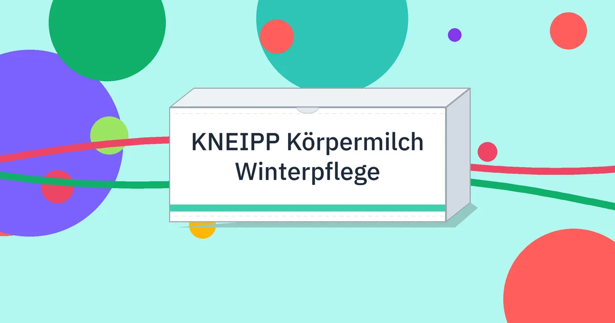 Symbolbild: Packung mit der Aufschrift KNEIPP Körpermilch Winterpflege (PZN 14243930) – Verfügbarkeit und Bezug in Apotheken in Frankfurt am Main