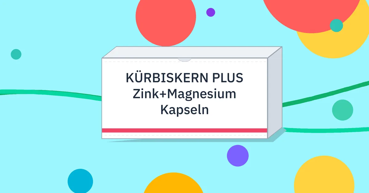 Symbolbild: Packung mit der Aufschrift KÜRBISKERN PLUS Zink+Magnesium Kapseln (PZN 00609014) – Verfügbarkeit und Bezug in Apotheken in Frankfurt am Main