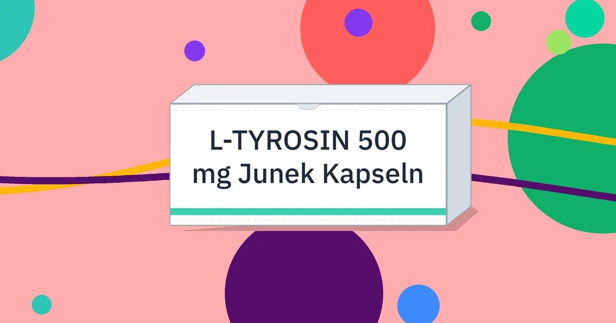 Symbolbild: Packung mit der Aufschrift L-TYROSIN 500 mg Junek Kapseln (PZN 00135674) – Verfügbarkeit und Bezug in Apotheken in Frankfurt am Main