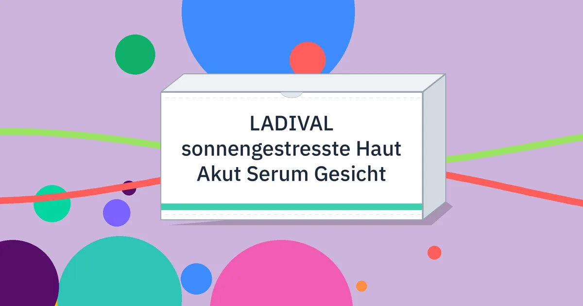 Symbolbild: Packung mit der Aufschrift LADIVAL sonnengestresste Haut Akut Serum Gesicht (PZN 19362852) – Verfügbarkeit und Bezug in Apotheken in Frankfurt am Main