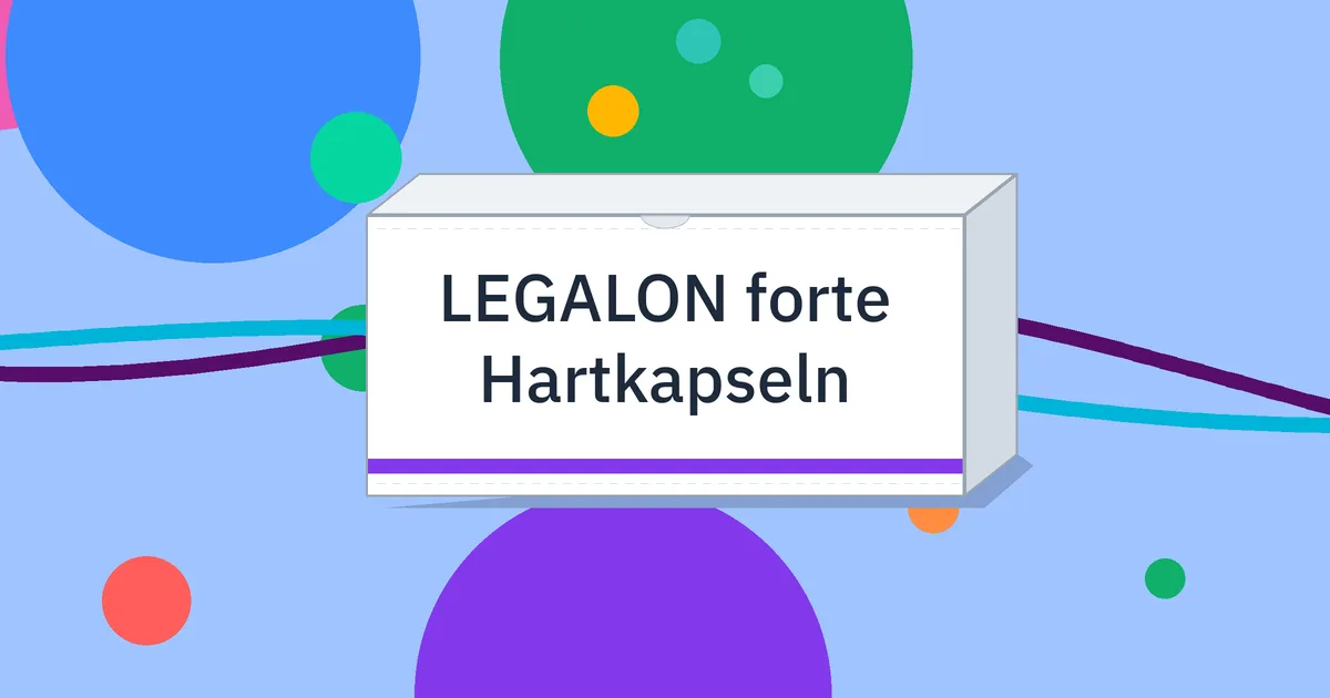 Symbolbild: Packung mit der Aufschrift LEGALON forte Hartkapseln (PZN 15621334) – Verfügbarkeit und Bezug in Apotheken in Frankfurt am Main