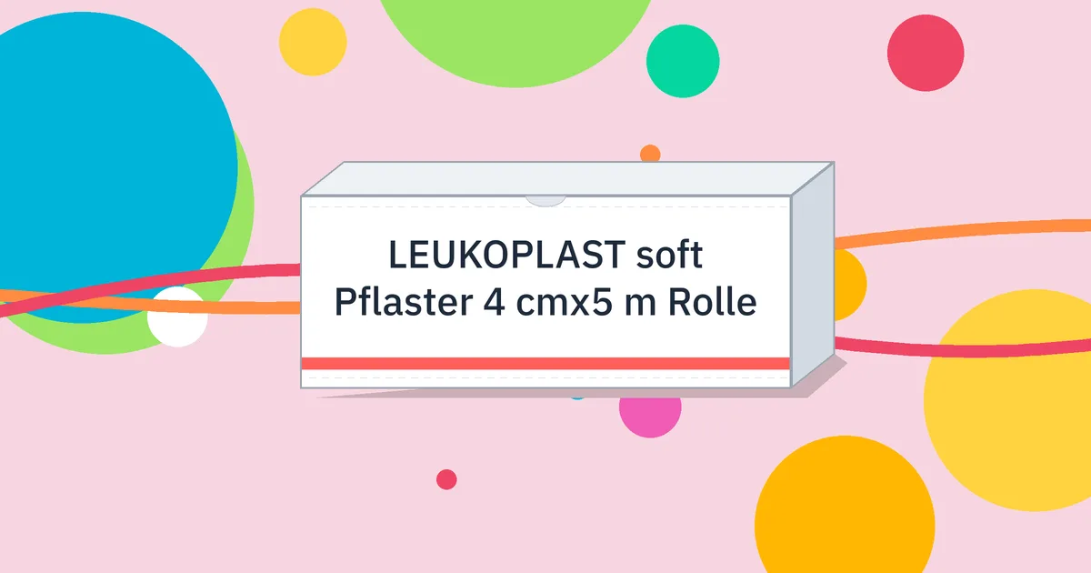 Symbolbild: Packung mit der Aufschrift LEUKOPLAST soft Pflaster 4 cmx5 m Rolle (PZN 13838383) – Verfügbarkeit und Bezug in Apotheken in Frankfurt am Main
