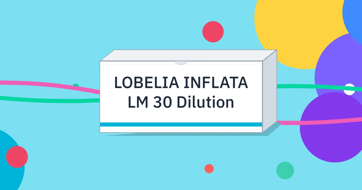 Symbolbild: Packung mit der Aufschrift LOBELIA INFLATA LM 30 Dilution (PZN 13534051) – Verfügbarkeit und Bezug in Apotheken in Frankfurt am Main