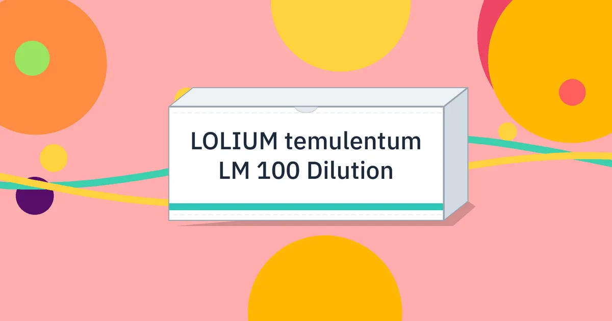 Symbolbild: Packung mit der Aufschrift LOLIUM temulentum LM 100 Dilution (PZN 13535518) – Verfügbarkeit und Bezug in Apotheken in Frankfurt am Main