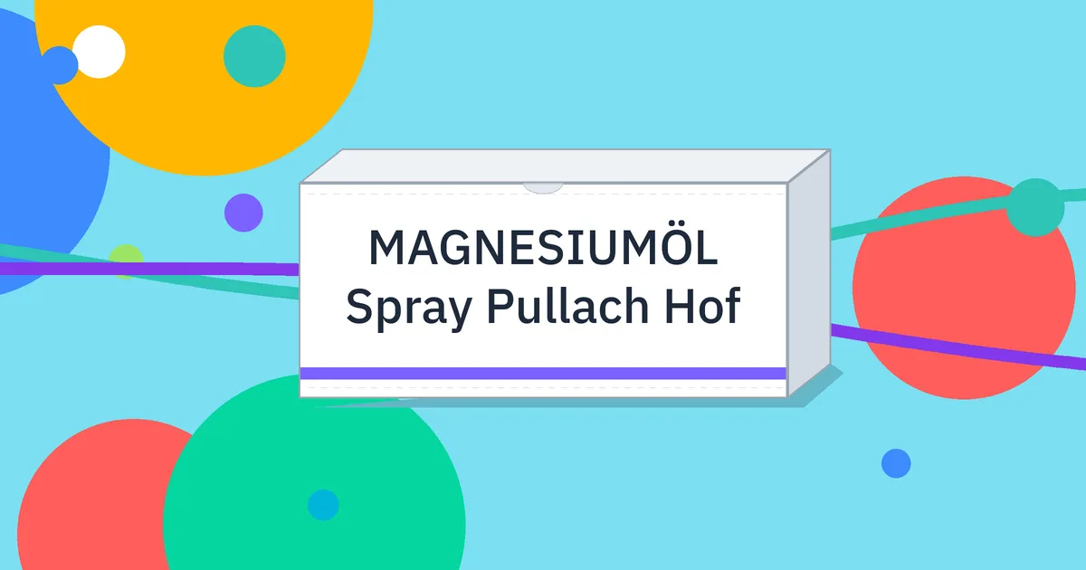 Symbolbild: Packung mit der Aufschrift MAGNESIUMÖL Spray Pullach Hof (PZN 13746913) – Verfügbarkeit und Bezug in Apotheken in Frankfurt am Main