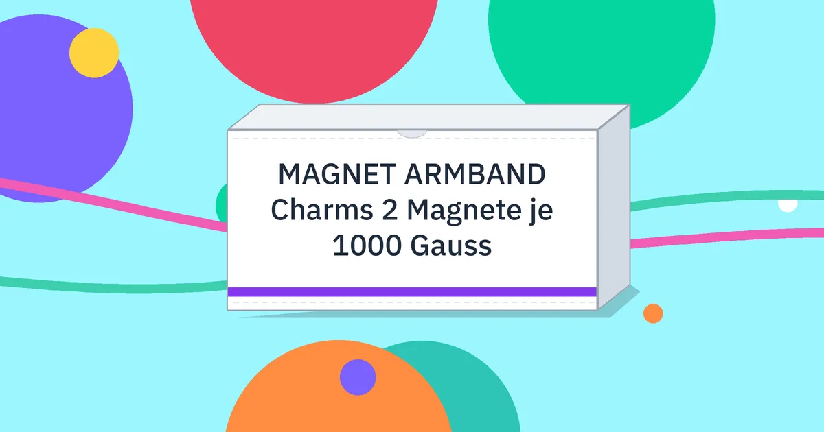 Symbolbild: Packung mit der Aufschrift MAGNET ARMBAND Charms 2 Magnete je 1000 Gauss (PZN 09609151) – Verfügbarkeit und Bezug in Apotheken in Frankfurt am Main