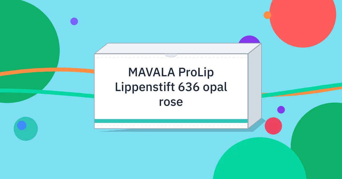 Symbolbild: Packung mit der Aufschrift MAVALA ProLip Lippenstift 636 opal rose (PZN 12892854) – Verfügbarkeit und Bezug in Apotheken in Frankfurt am Main