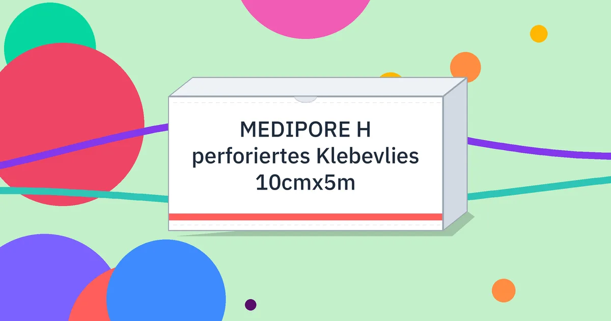 Symbolbild: Packung mit der Aufschrift MEDIPORE H perforiertes Klebevlies 10cmx5m (PZN 08728273) – Verfügbarkeit und Bezug in Apotheken in Frankfurt am Main