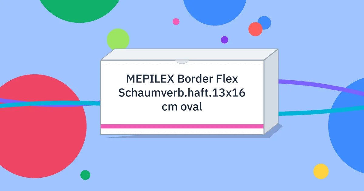 Symbolbild: Packung mit der Aufschrift MEPILEX Border Flex Schaumverb.haft.13x16 cm oval (PZN 13719477) – Verfügbarkeit und Bezug in Apotheken in Frankfurt am Main