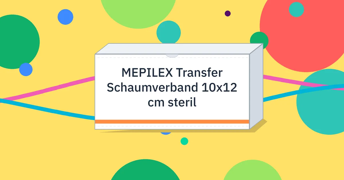 Symbolbild: Packung mit der Aufschrift MEPILEX Transfer Schaumverband 10x12 cm steril (PZN 19702348) – Verfügbarkeit und Bezug in Apotheken in Frankfurt am Main