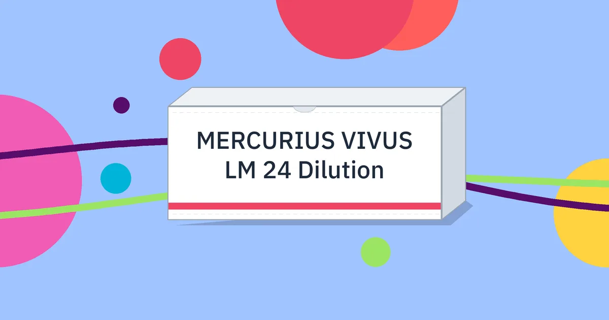Symbolbild: Packung mit der Aufschrift MERCURIUS VIVUS LM 24 Dilution (PZN 12955135) – Verfügbarkeit und Bezug in Apotheken in Frankfurt am Main