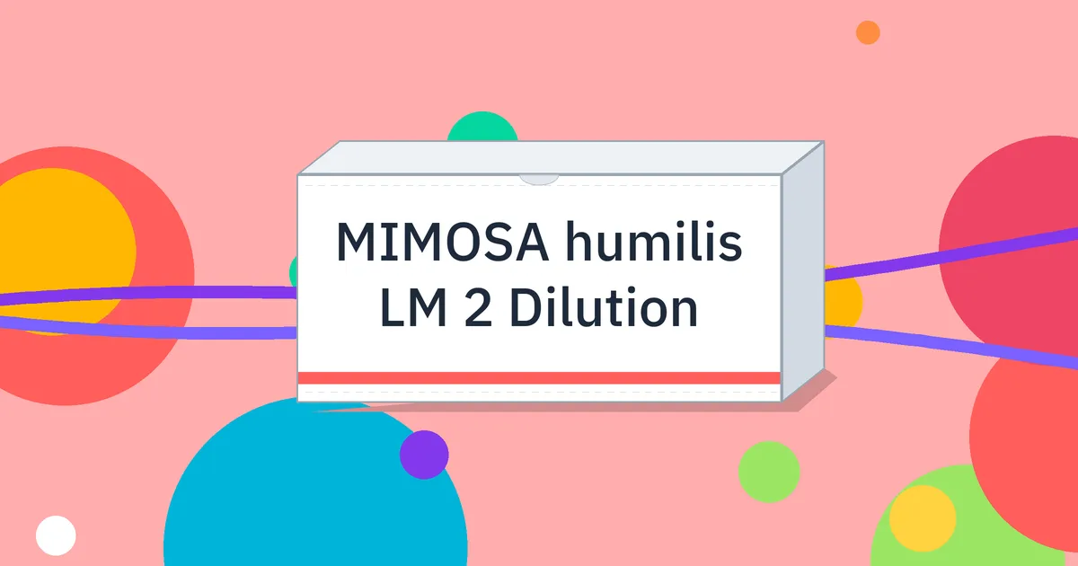 Symbolbild: Packung mit der Aufschrift MIMOSA humilis LM 2 Dilution (PZN 13608306) – Verfügbarkeit und Bezug in Apotheken in Frankfurt am Main