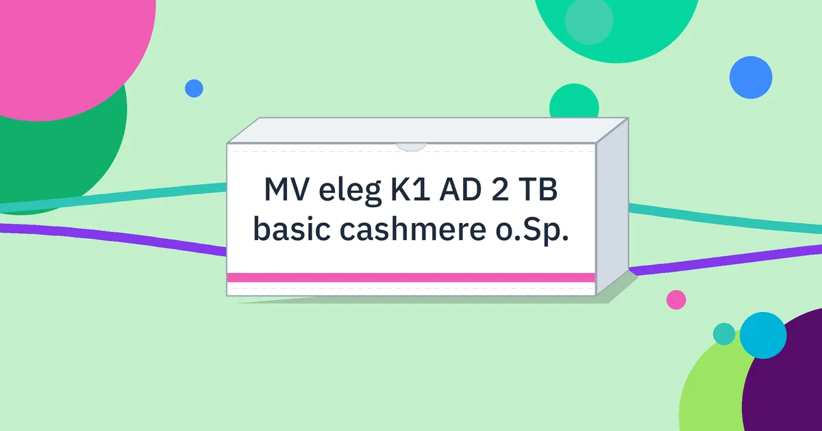Symbolbild: Packung mit der Aufschrift MV eleg K1 AD 2 TB basic cashmere o.Sp. (PZN 14652858) – Verfügbarkeit und Bezug in Apotheken in Frankfurt am Main