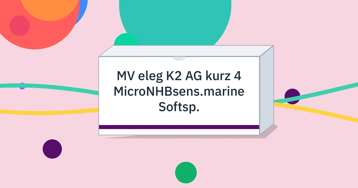 Symbolbild: Packung mit der Aufschrift MV eleg K2 AG kurz 4 MicroNHBsens.marine Softsp. (PZN 15710546) – Verfügbarkeit und Bezug in Apotheken in Frankfurt am Main