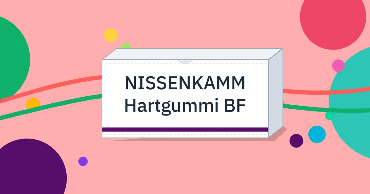 Symbolbild: Packung mit der Aufschrift NISSENKAMM Hartgummi BF (PZN 04755818) – Verfügbarkeit und Bezug in Apotheken in Frankfurt am Main