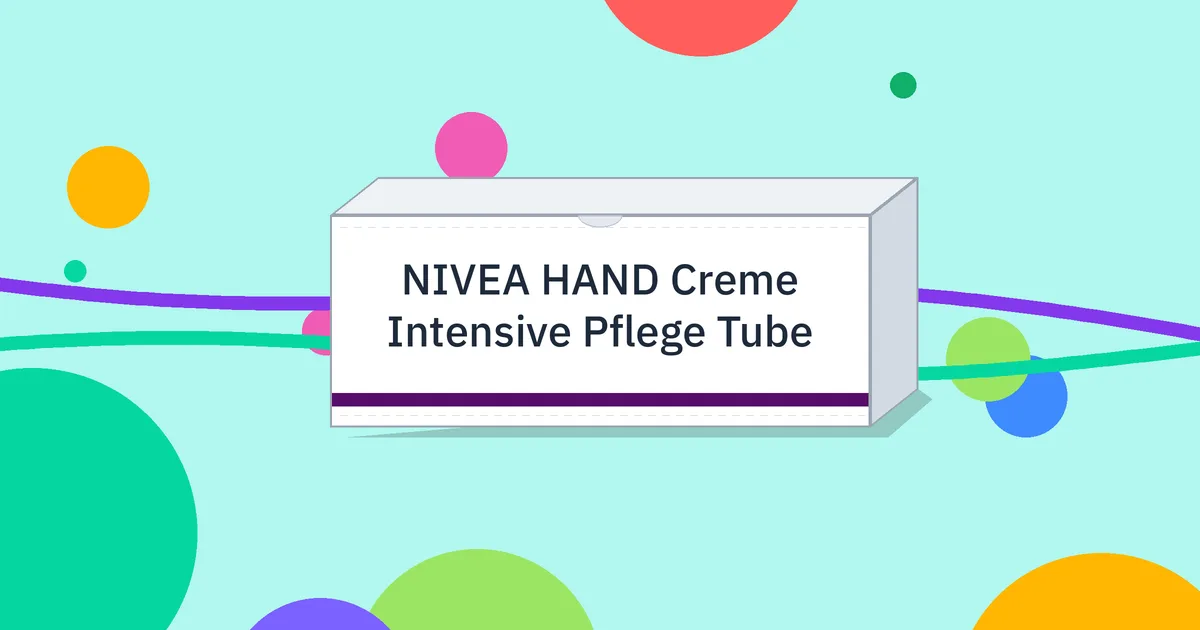 Symbolbild: Packung mit der Aufschrift NIVEA HAND Creme Intensive Pflege Tube (PZN 17626235) – Verfügbarkeit und Bezug in Apotheken in Frankfurt am Main