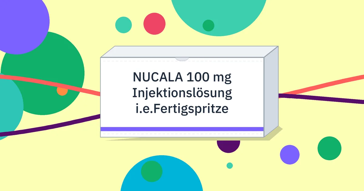 Symbolbild: Packung mit der Aufschrift NUCALA 100 mg Injektionslösung i.e.Fertigspritze (PZN 16199630) – Verfügbarkeit und Bezug in Apotheken in Frankfurt am Main