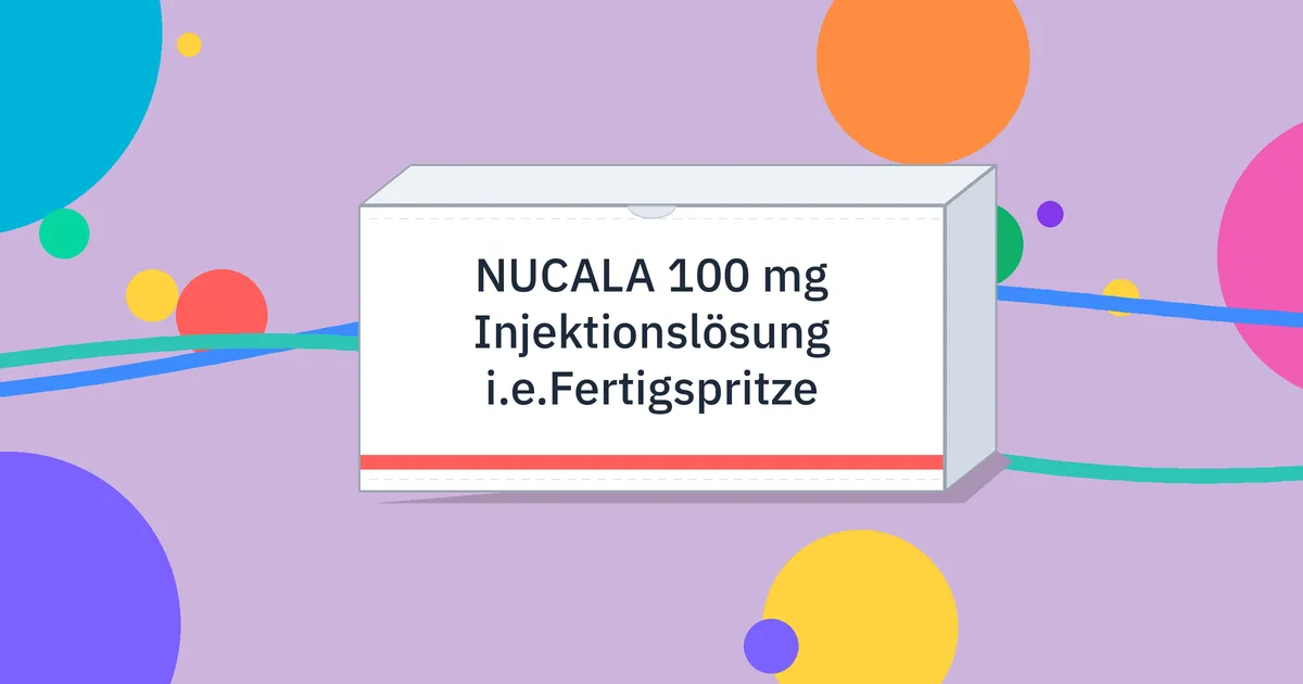 Symbolbild: Packung mit der Aufschrift NUCALA 100 mg Injektionslösung i.e.Fertigspritze (PZN 19476461) – Verfügbarkeit und Bezug in Apotheken in Frankfurt am Main