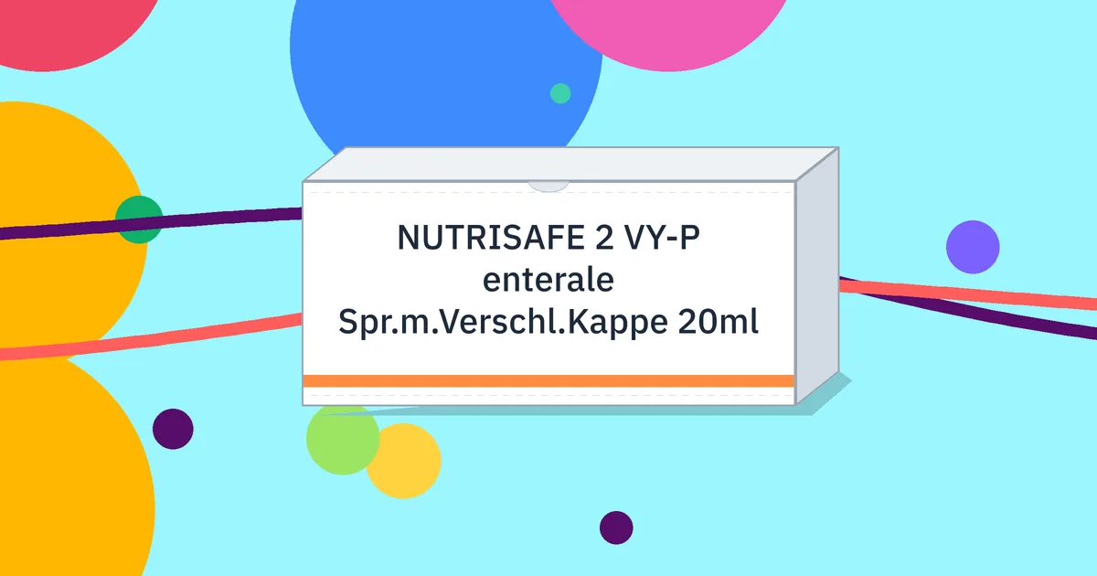 Symbolbild: Packung mit der Aufschrift NUTRISAFE 2 VY-P enterale Spr.m.Verschl.Kappe 20ml (PZN 16797182) – Verfügbarkeit und Bezug in Apotheken in Frankfurt am Main