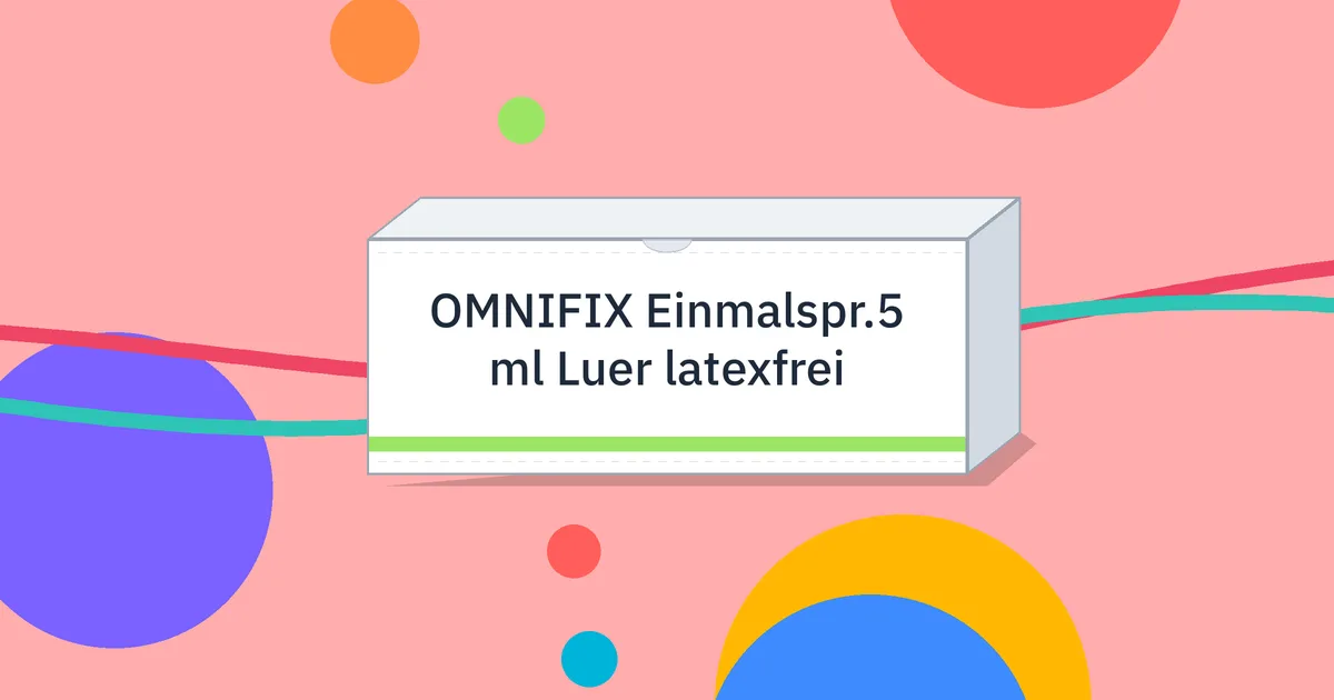 Symbolbild: Packung mit der Aufschrift OMNIFIX Einmalspr.5 ml Luer latexfrei (PZN 18322075) – Verfügbarkeit und Bezug in Apotheken in Frankfurt am Main