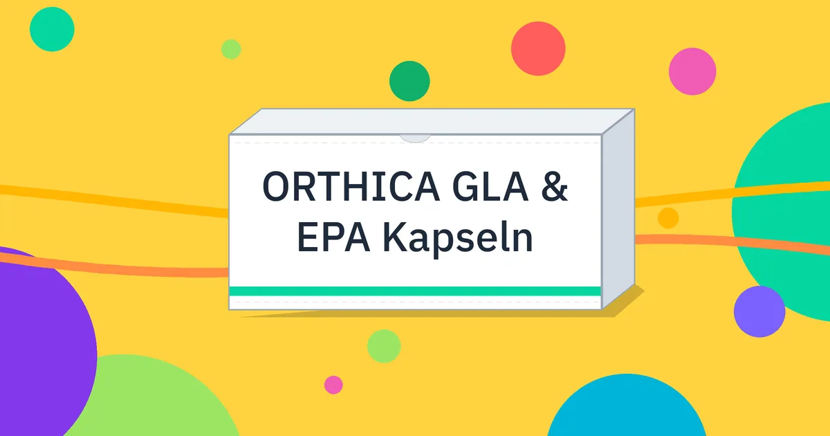 Symbolbild: Packung mit der Aufschrift ORTHICA GLA & EPA Kapseln (PZN 04999710) – Verfügbarkeit und Bezug in Apotheken in Frankfurt am Main