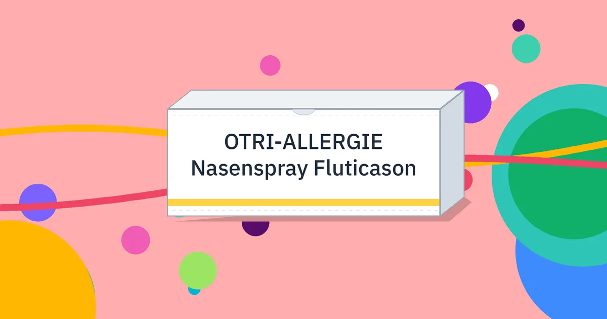 Symbolbild: Packung mit der Aufschrift OTRI-ALLERGIE Nasenspray Fluticason (PZN 14358509) – Verfügbarkeit und Bezug in Apotheken in Frankfurt am Main
